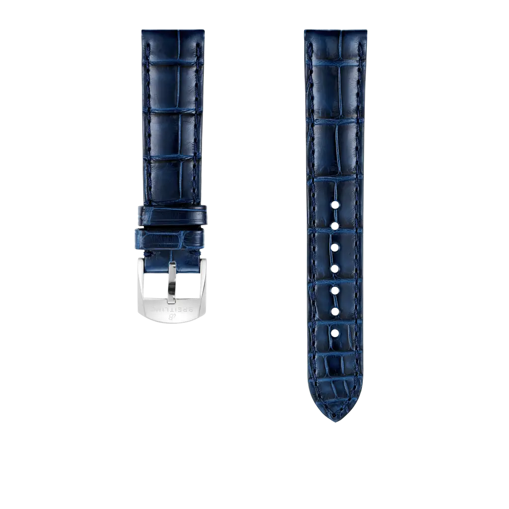 Blue Alligator Leather Strap - 18 1042PL | Breitling