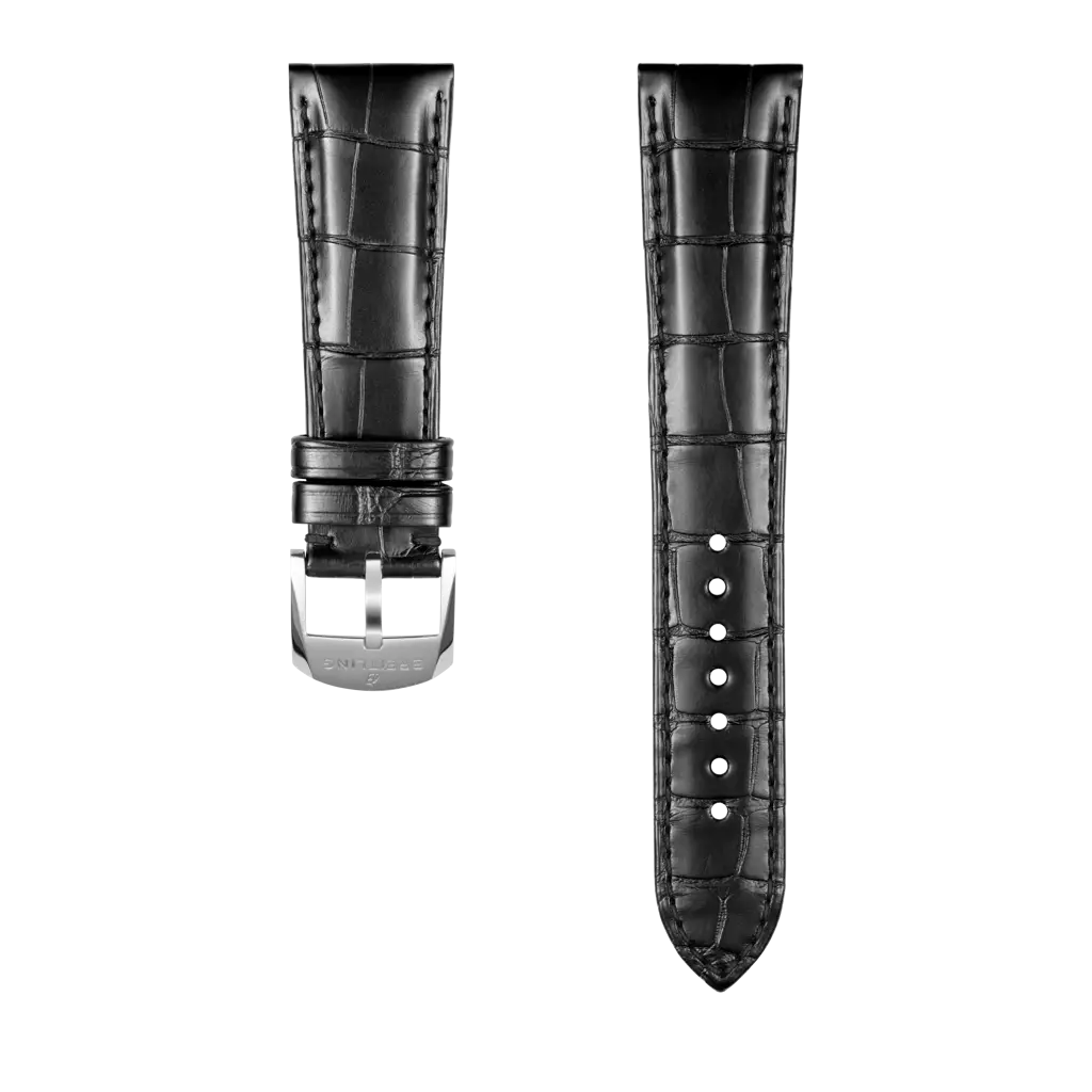 Black Alligator Leather Strap - 22 1090PS | Breitling