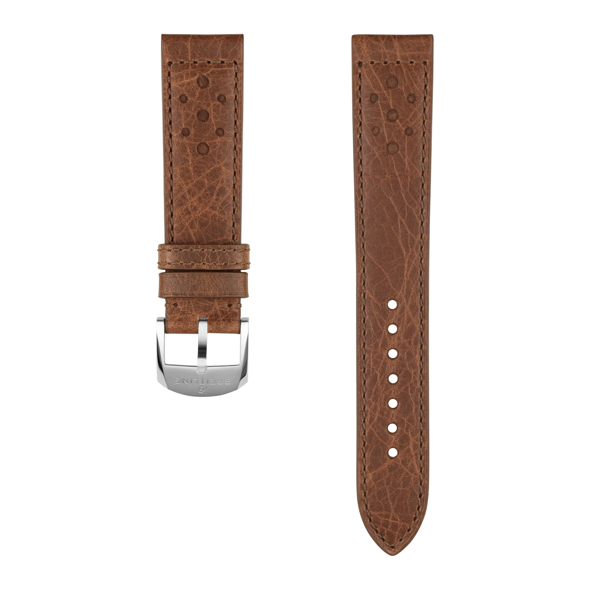 Brown Racing Themed Calfskin Leather Strap - 20 543X | Breitling Brown Racing Themed Calfskin Leather Strap - 20 543X | Breitling