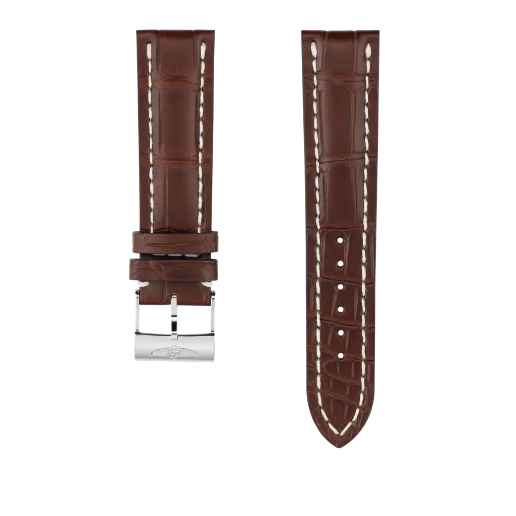 Brown Alligator Leather Strap - 22 739PL | Breitling