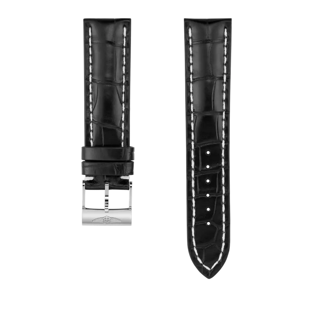 Black Alligator Leather Strap - 22 743PS | Breitling